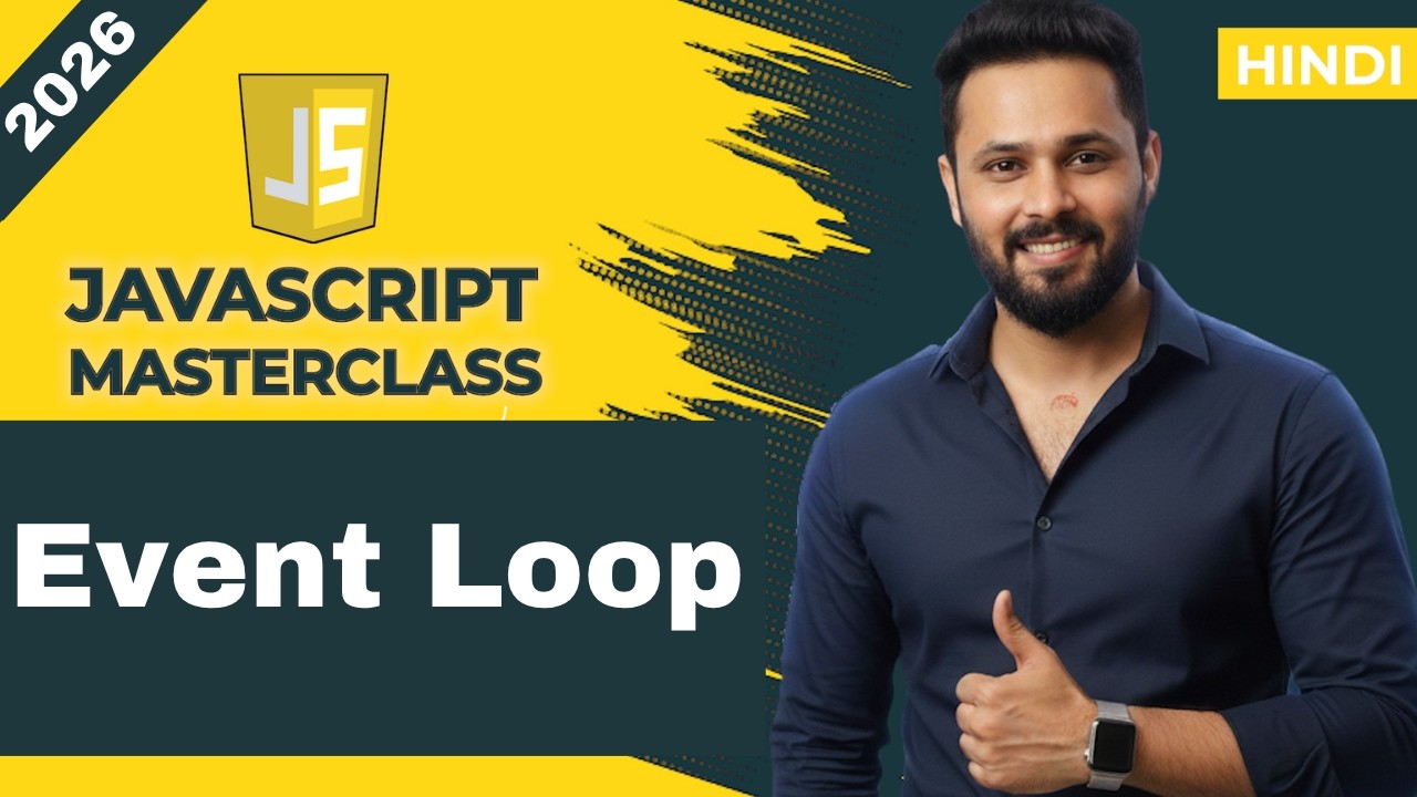 JavaScript Tutorial in Hindi #50 Event Loop | Call Stack, Microtask Queue & Callback Queue