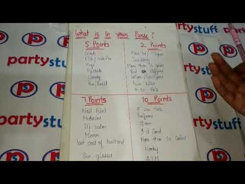 Ladies, Purse, Fashion - What is in your Purse - Party Activity, Party Game