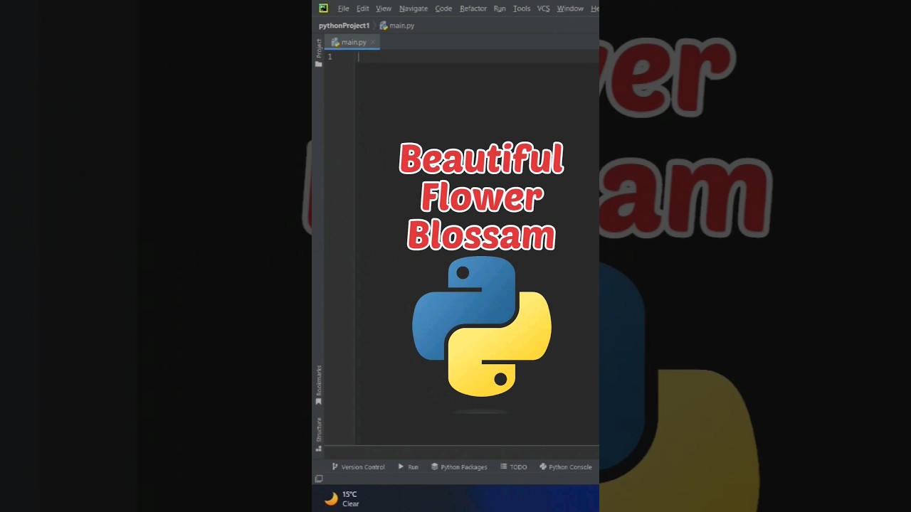 BEAUTIFUL ✨ FLOWER  🌸 BLOSSAM  #python #youtube #video