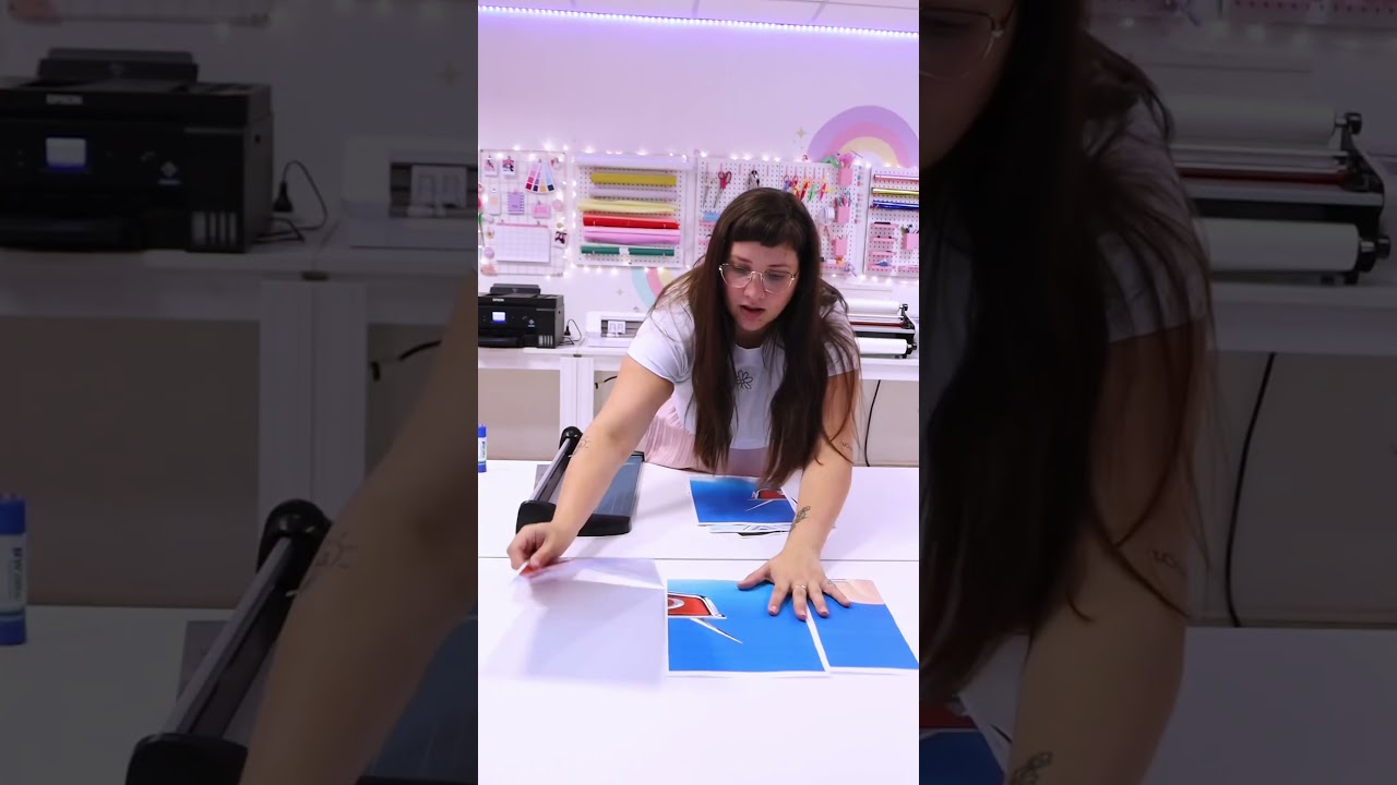 How to print large using an A4 printer 😎 #candybar #entrepreneurs #creativestationery