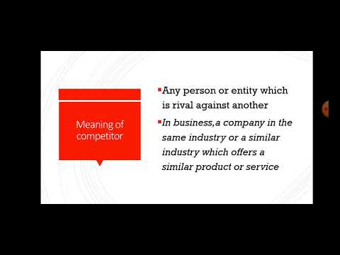 What is Competitor? Meaning of competitor in Urdu/Hindi