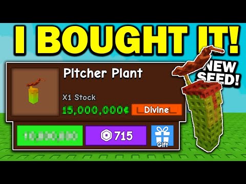 BUYING PITCHER PLANT!! (Update) in Grow a Garden ROBLOX