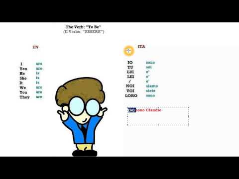 Italian Course Beginner Series 28: The Verb TO BE Video Lecture - Learn ...