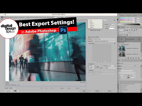 How to Export and Save from Photoshop (JPG, PNG, Transparent Backgrounds)