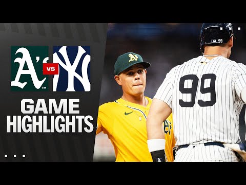 A's vs. Yankees Game Highlights (6/27/25) | MLB Highlights