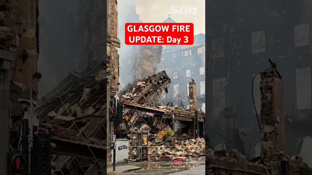 GLASGOW FIRE UPDATE: Third day of disruption