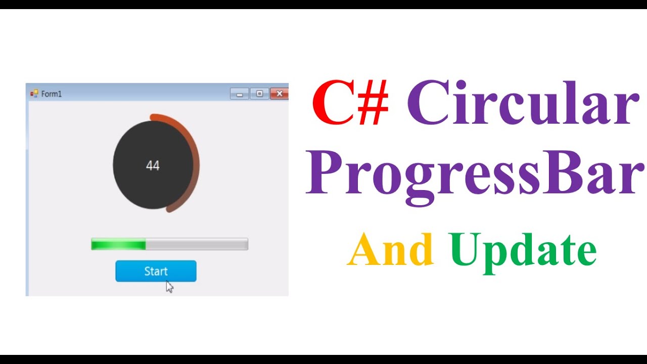 C# ProgressBars - Circular ProgressBar and Timer