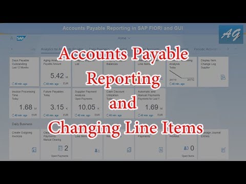 SAP S4HANA FIORI : Accounts Payable Reporting and Displaying Changes