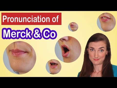 How to pronounce Merck & Co, American English Pronunciation Lesson