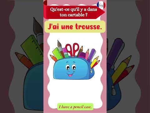What's in Your Bag? Learn French School Object Vocabulary | Plus de dΓ©tails ! ππ"