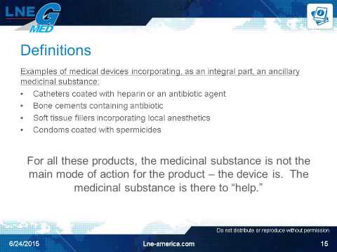 Medical Devices Containing Ancillary Medicinal Substances