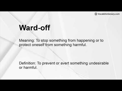 Ward-off Meaning