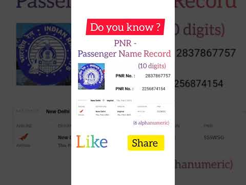 🚆 Train ✈️ flight PNR NUMBER How many digits GK JM SIR