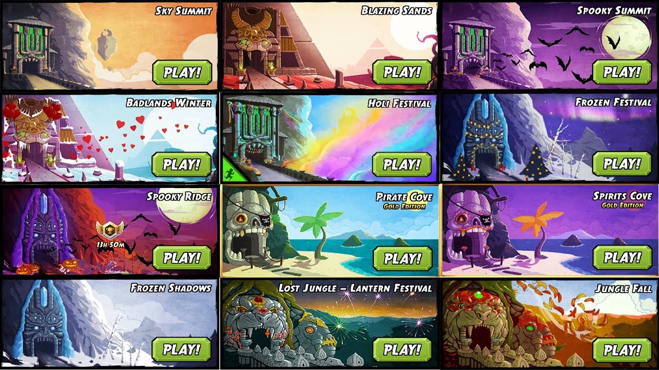 Temple Run 2 All Maps 2020 *Updated*