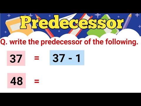 Predecessors | predecessors meaning | how to find predecessors of numbers | maths | mwa academy kids