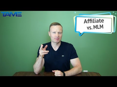 Affiliate Marketing versus MLM (Multi-Level Marketing)