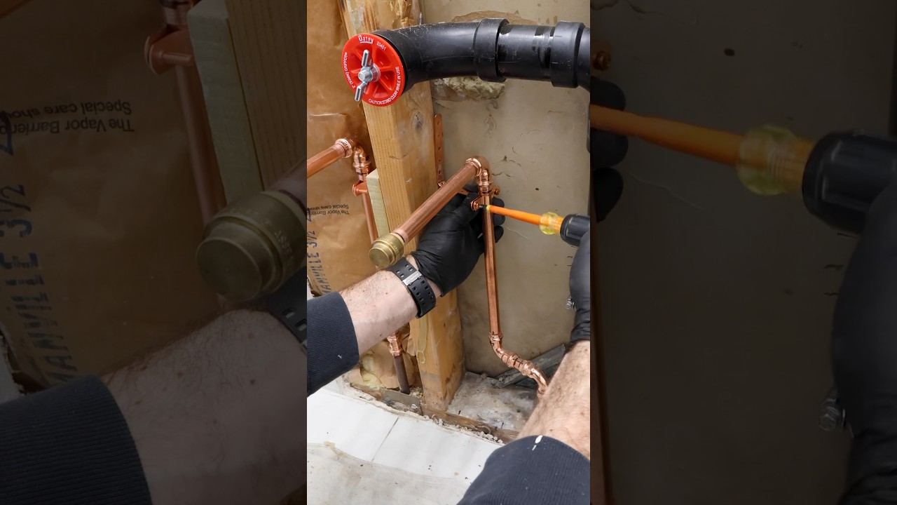 Copper Pipe Hanger Tips - #shorts #plumbing #homerepairtutor
