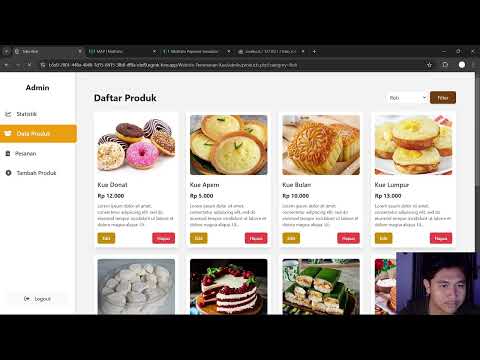 Web Pemesanan Kue Dengan API Midtrans payment gateway