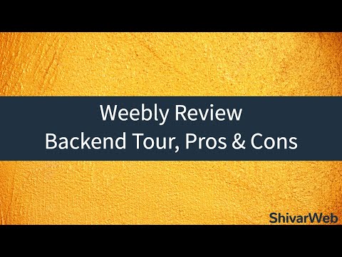 Weebly Review (2021) | Backend Tour, Pros & Cons