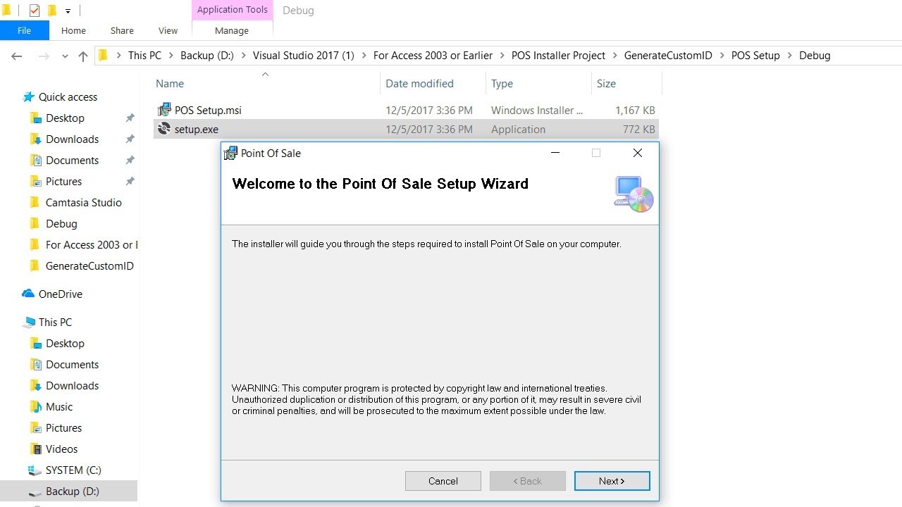 Visual Studio 2017 How to Create Setup Project (exe file) with Crystal Reports and Access Database