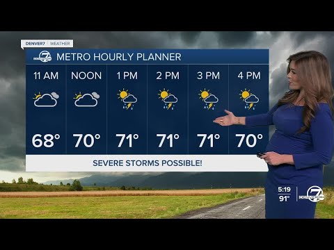 Much cooler with scattered storms in Denver metro, E. Plains Tuesday