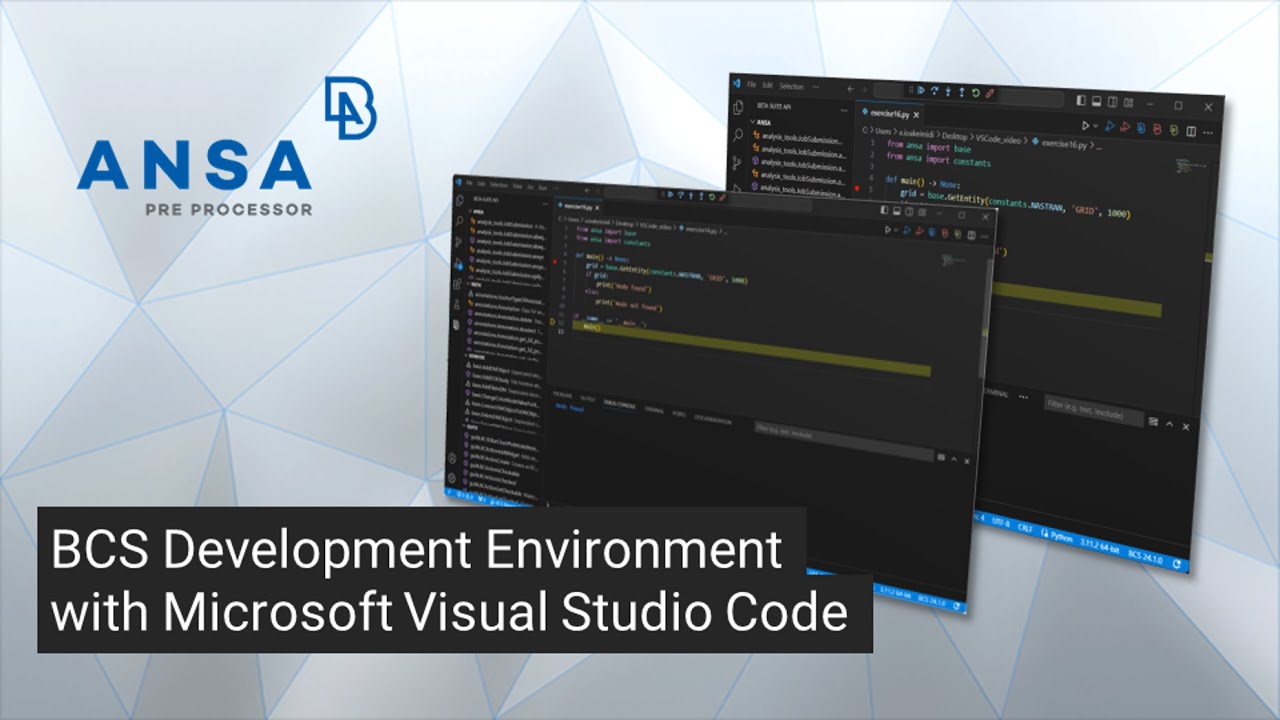 BCS Development Environment with Microsoft Visual Studio Code