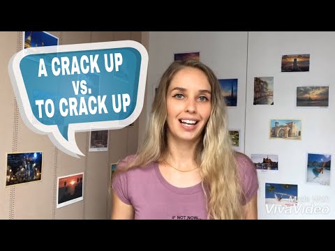 American Slang & English Vocabulary: TO CRACK UP vs. A CRACK UP