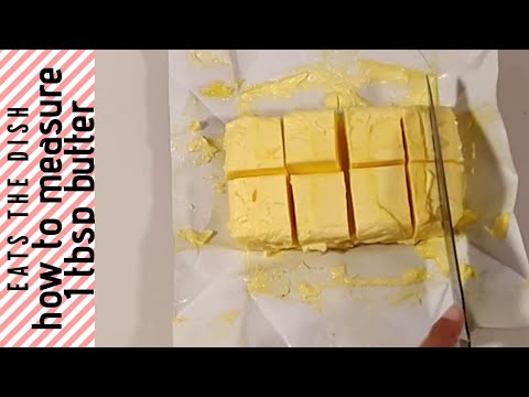 HOW TO MEASURE 1 TBSP BUTTER | EATS THE DISH