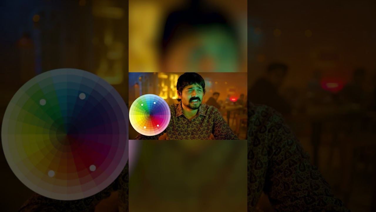 use Double complementary colors to change the mood of your Video #shorts