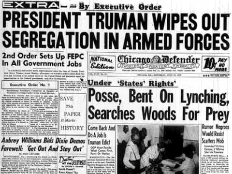 On July 26, 1948, Harry Truman Abolishes Discrimination and Segregation ...