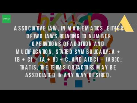 What Is The Definition Of Associative In Math?