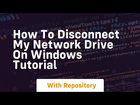 How to disconnect my network drive on windows tutorial
