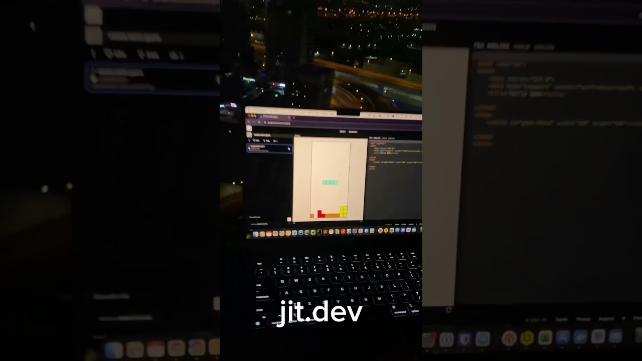 Create #Tetris game, fast. Use JIT's #AI Code Generator on jit.dev