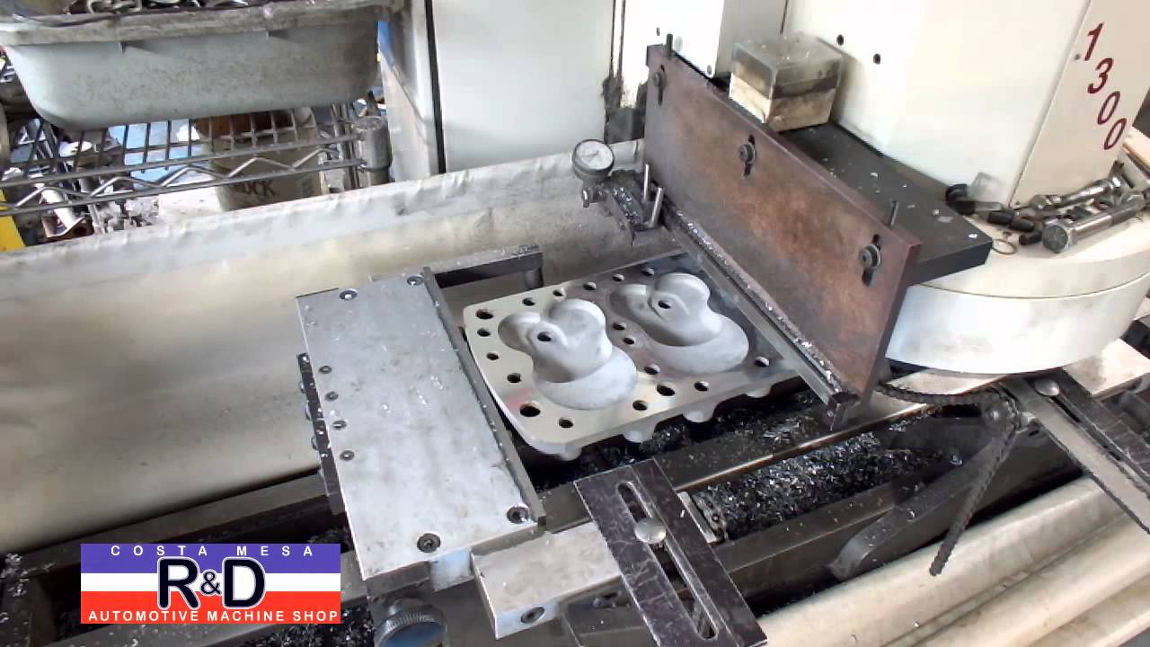 Aluminum Cheater Cylinder Head Resurfacing @ Costa Mesa R&D Automotive Machine Shop