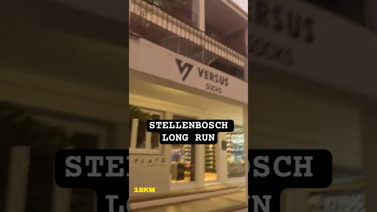 18km Long Run Midweek | Stellenbosch Out & Back Challenge Versus Socks #longrun #running #capetown
