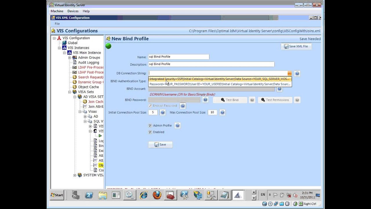 Optimal IdM's Virtual Identity Server - SQL Server Adapter (Part 1)