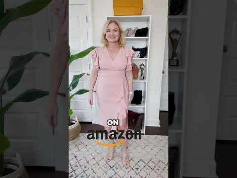 Wedding Guest Dress for Women Over 40! #over40 #over50 #fashionover40 #fashionover50 #amazon