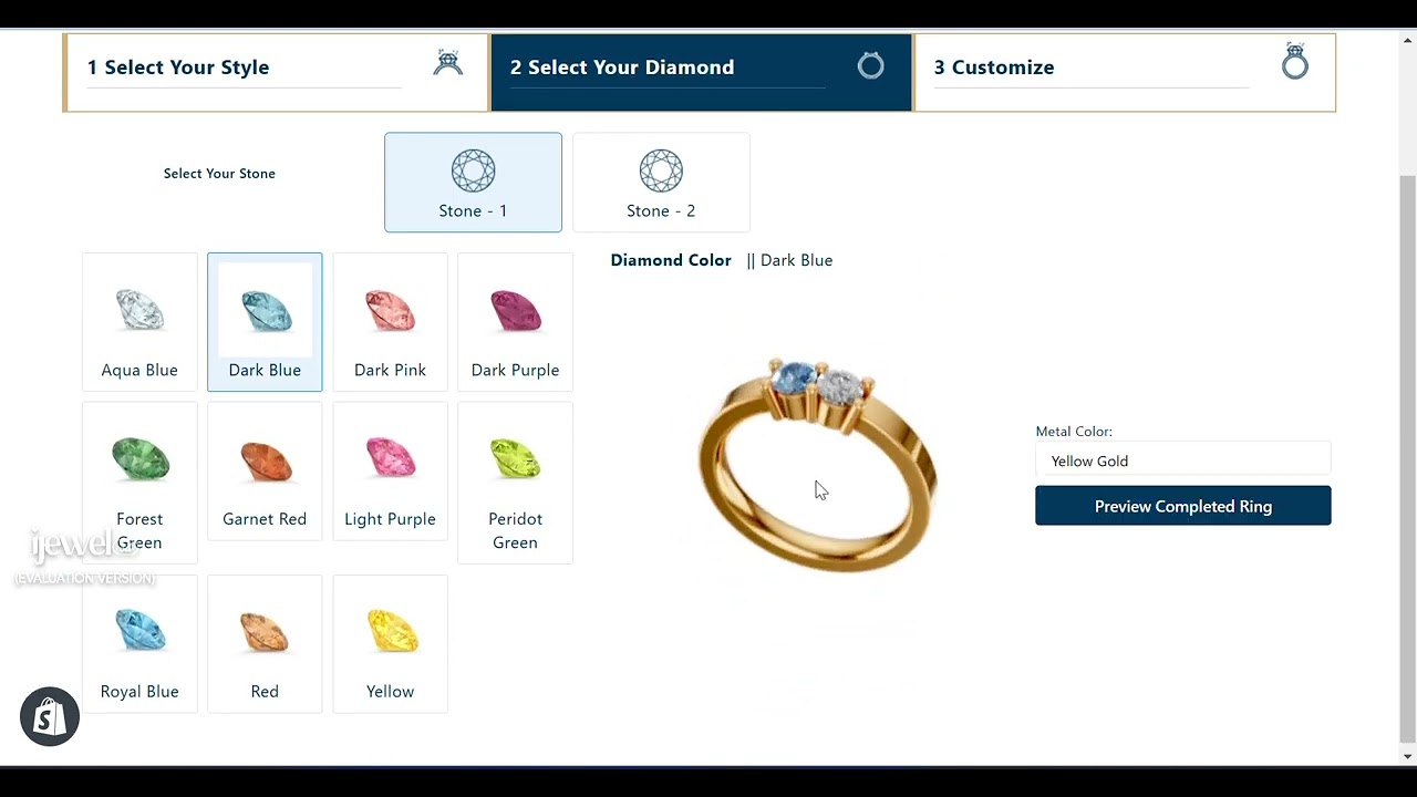 SHOPIFY RING BUILDER DEMO VIDEO