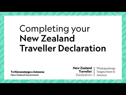NZTD: Completing your declaration (short version)