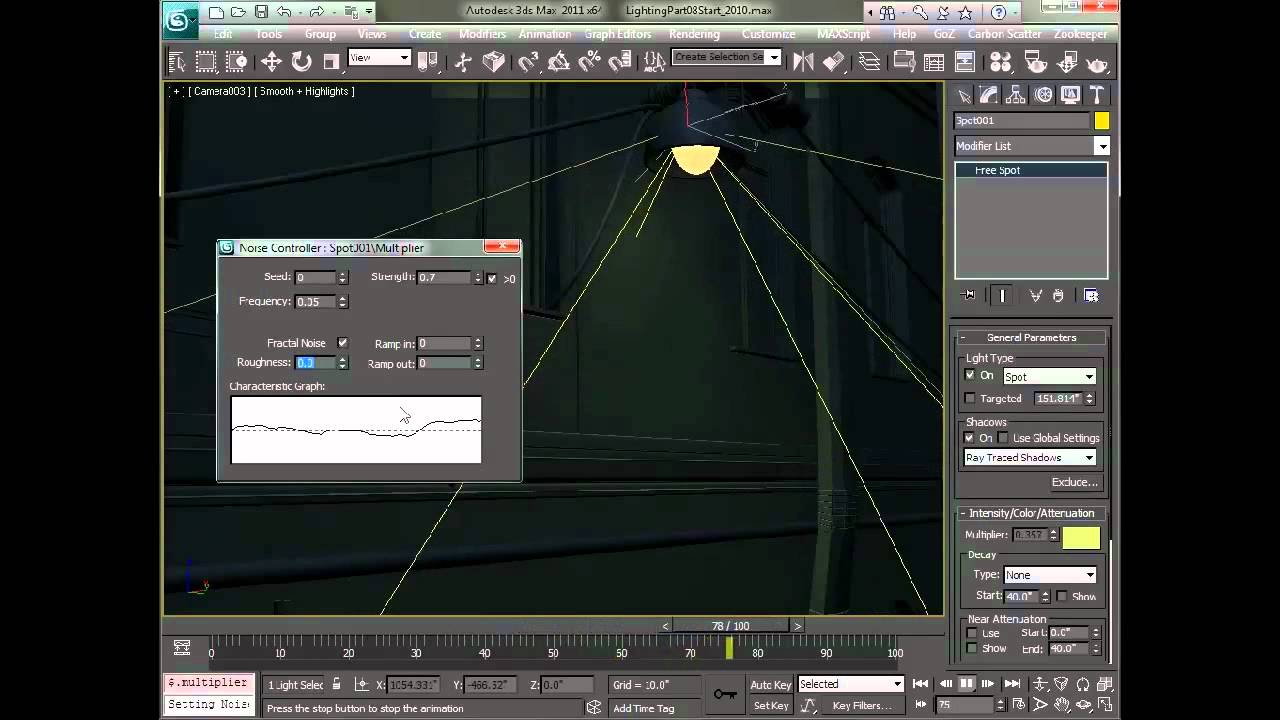 Animate your lighting scheme in 3ds Max
