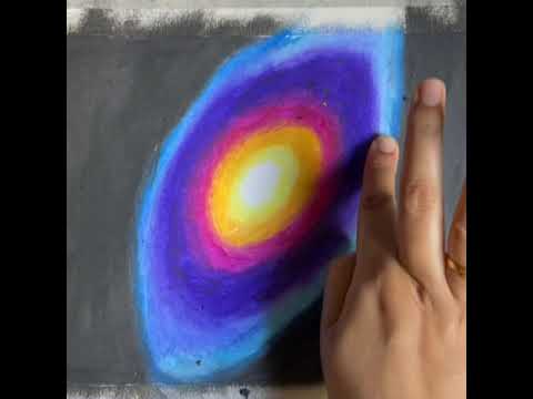 Galaxy Art/Oil pastel/Drawing and painting master