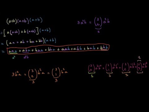 Lien entre la formule du binôme et les combinaisons (vidéo) | Khan Academy