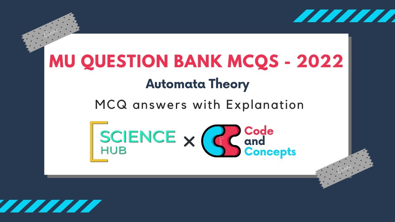 Automata Theory MCQ Answers with explanation - #MumbaiUniversity Question Bank 2022 #MU #Automata