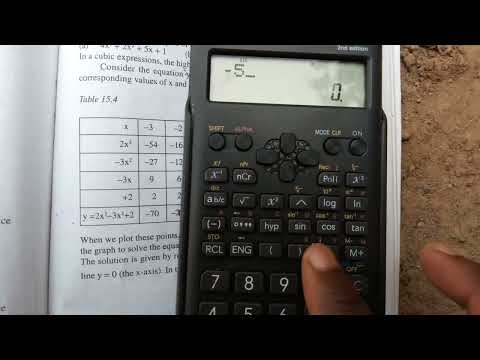 How to fill cubic expressions table, quadratic expression or linear equations using CASIO fx82ms