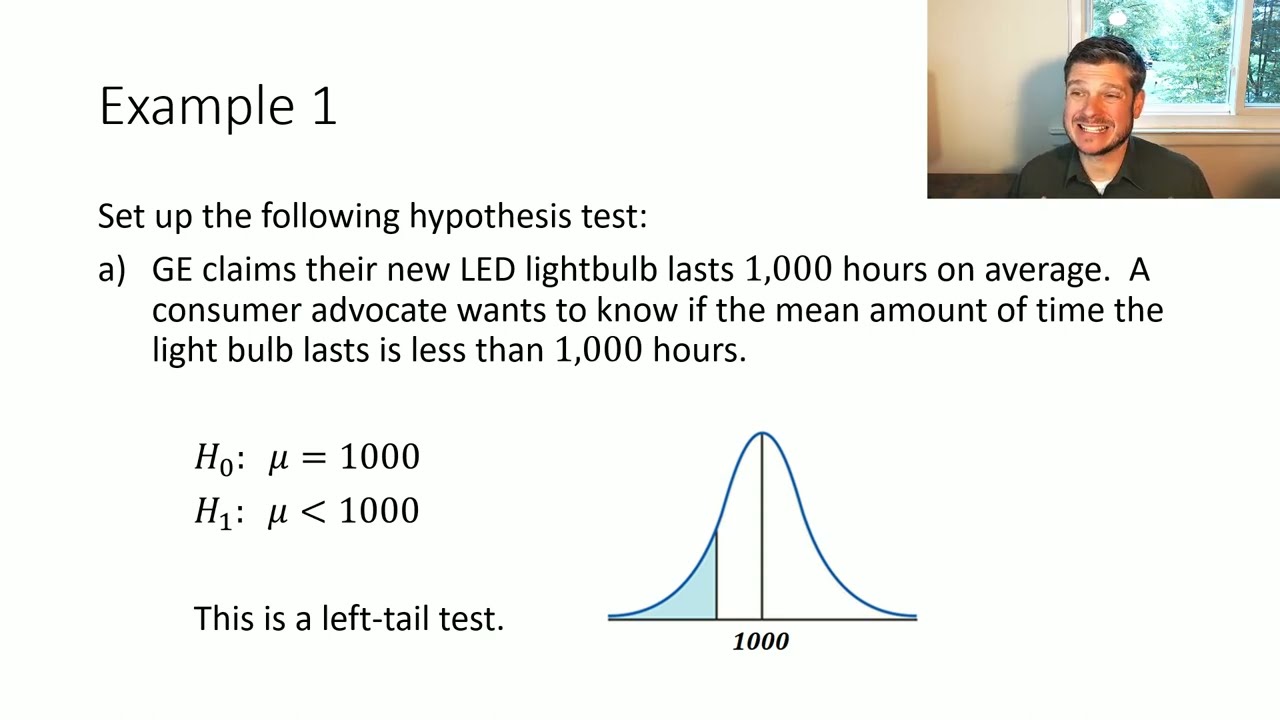 Statistics - Chapter 10: Hypothesis Testing Concepts