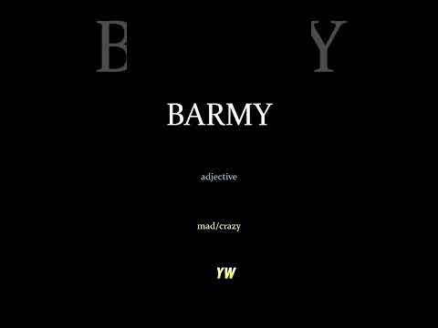 Barmy # How to pronounce and meaning of the word #learnenglish #vocab #vocabulary #english learn
