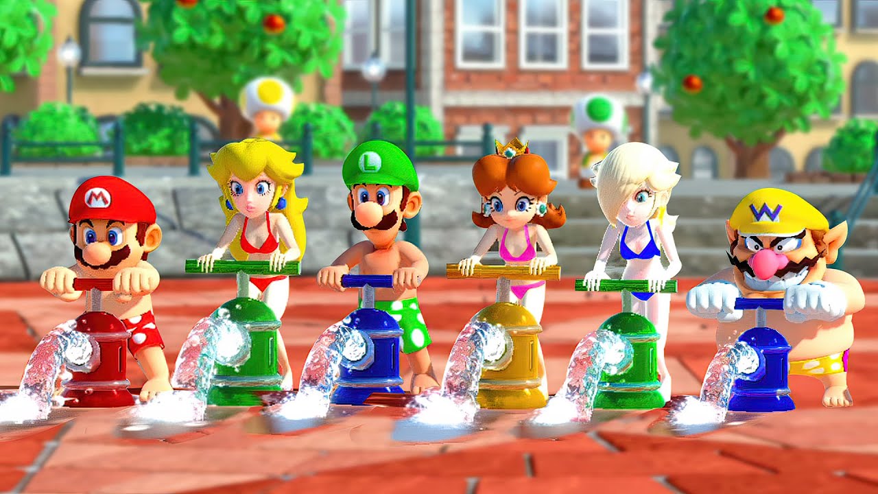 Super Mario Party - All Characters (Beach Party Pack)
