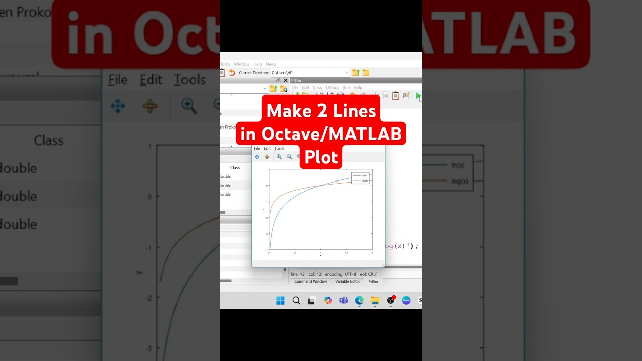 Make 2 Plots in GNU Octave / MATLAB