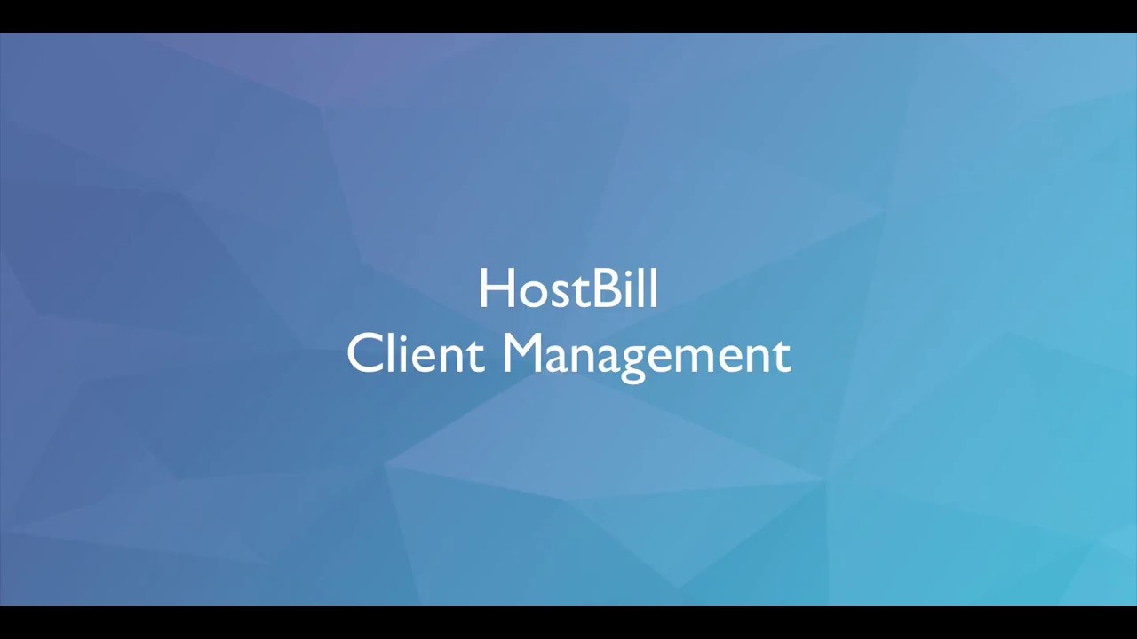 HostBill Client Management