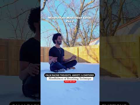 😮💨 Calm Racing Thoughts and Anxiety with Mindfulness of Breathing | Meditation Series Part 2